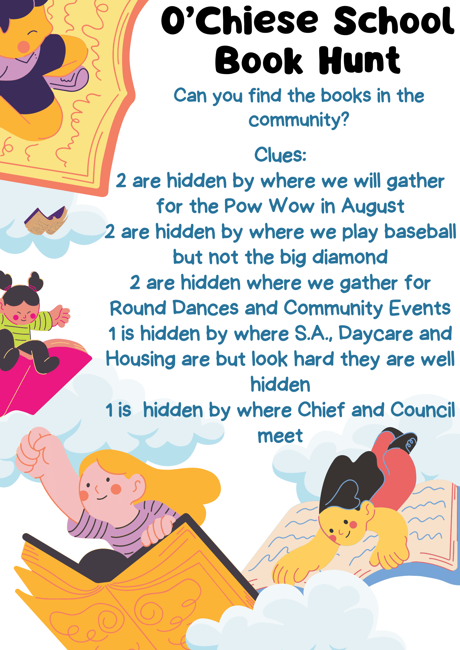 Book Hunt! - O'Chiese School Website